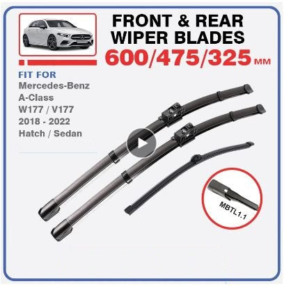 Limpiaparabrisas plumillas delantero y trasero para Mercedes Benz Clas ...